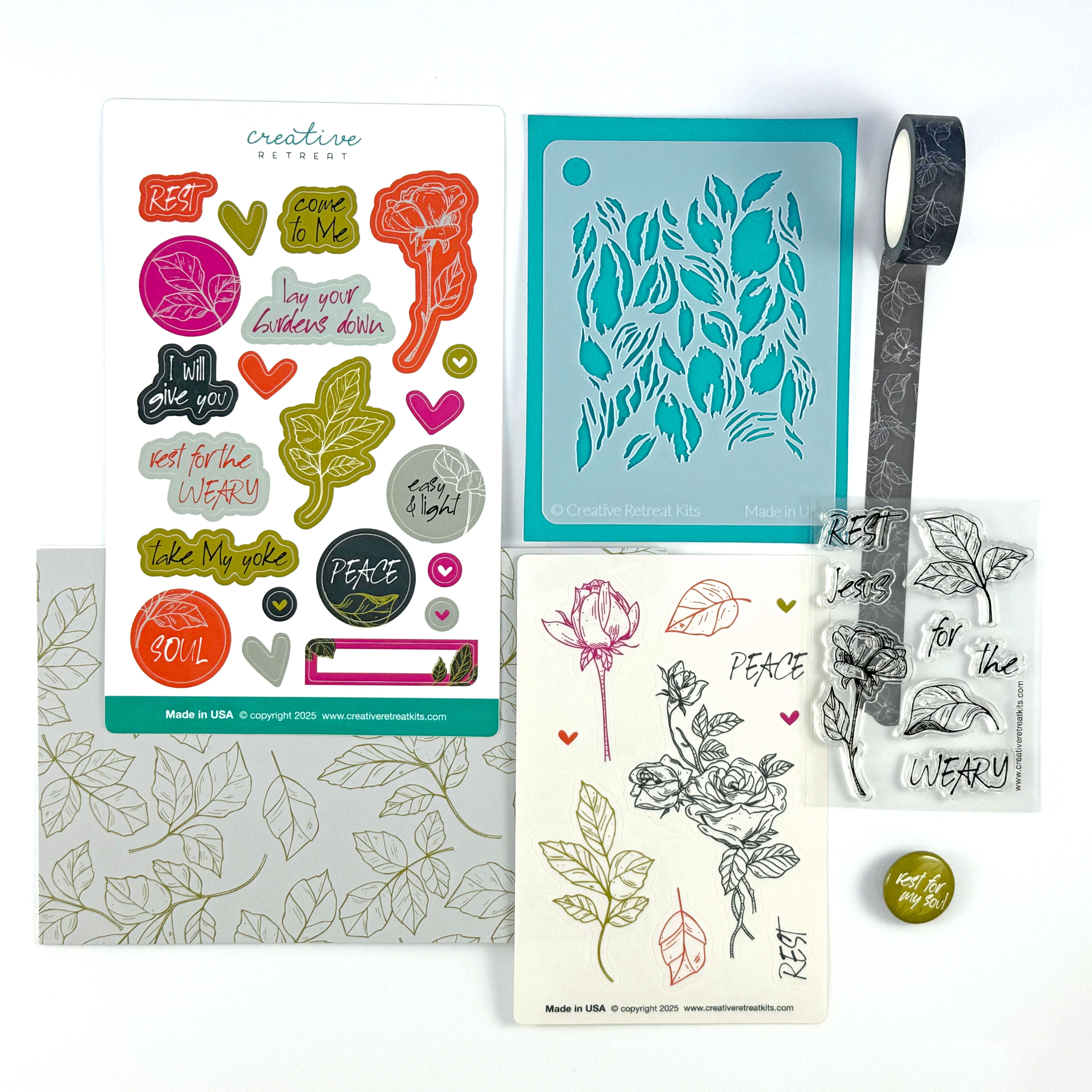 Rest for the Weary Faith Art Box – Creative Retreat Kits
